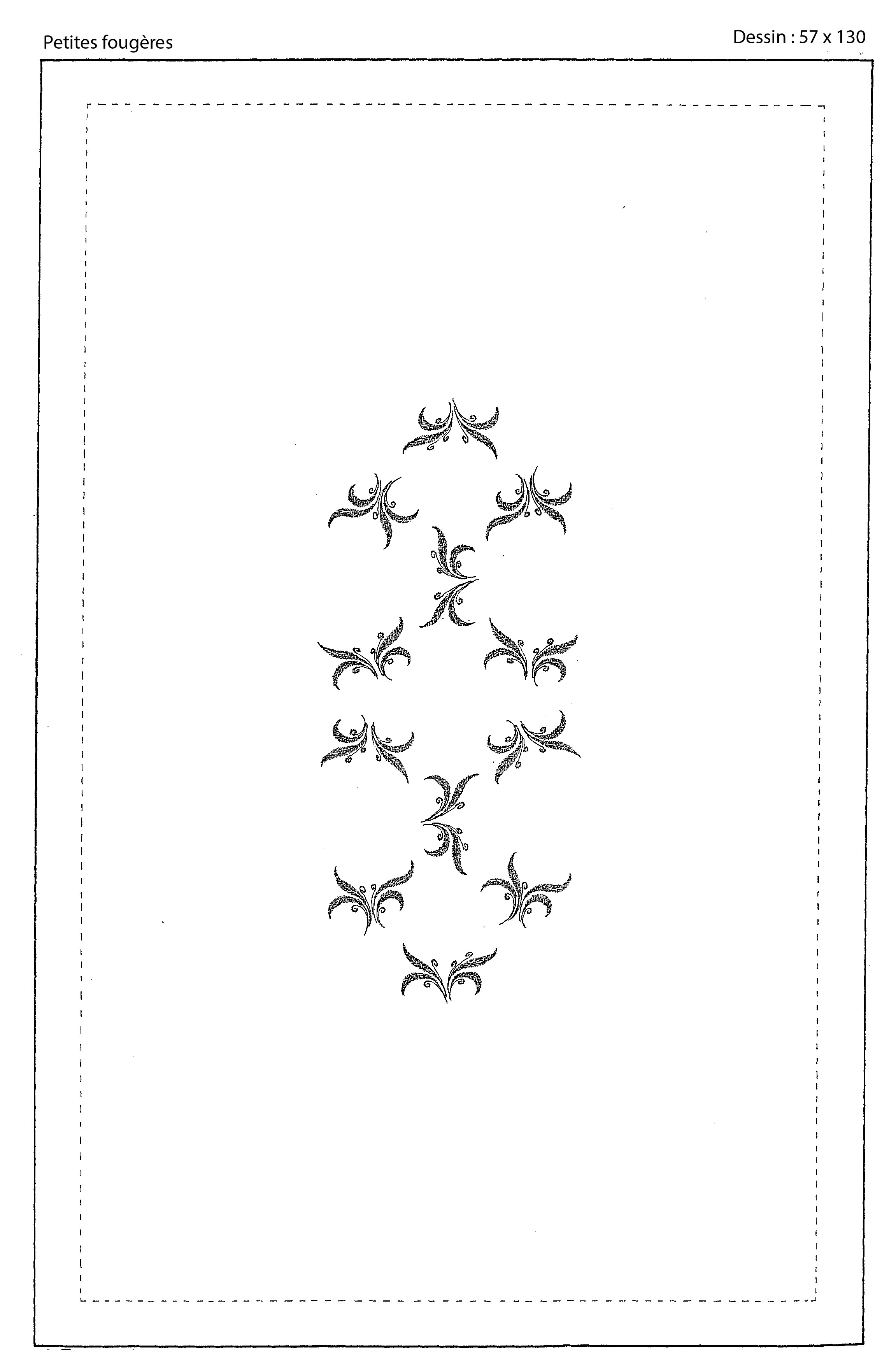  Petites Foug res Tablecloth Pattern NO L PARIS